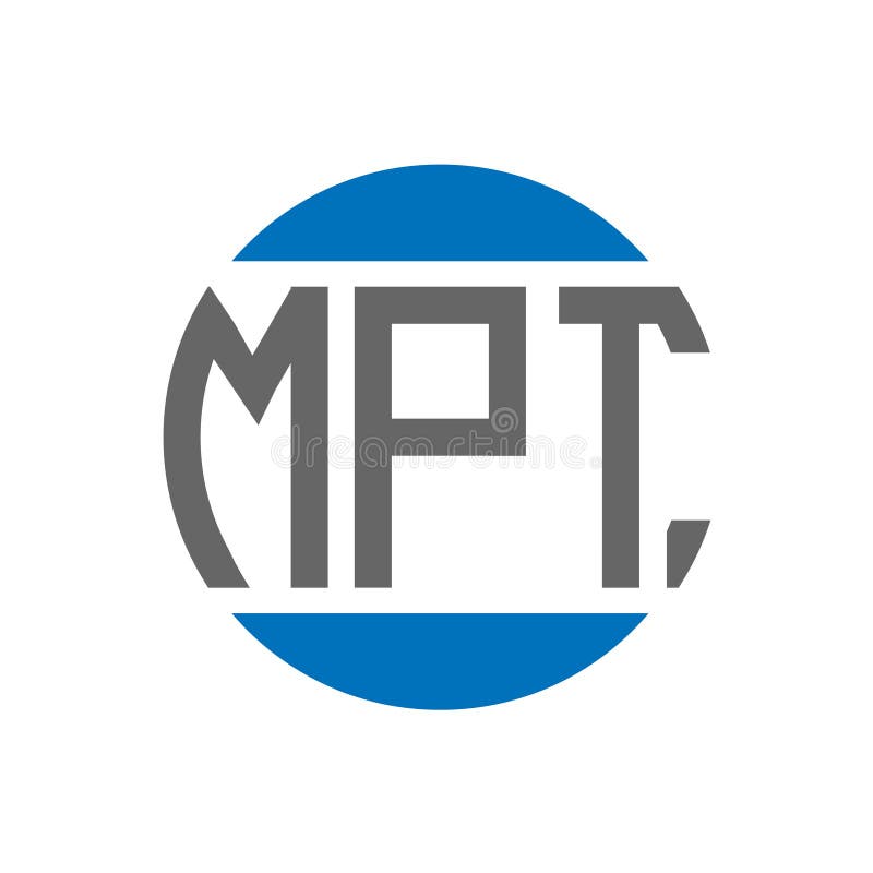 MPT Letter Logo Design on White Background. MPT Creative Initials ...