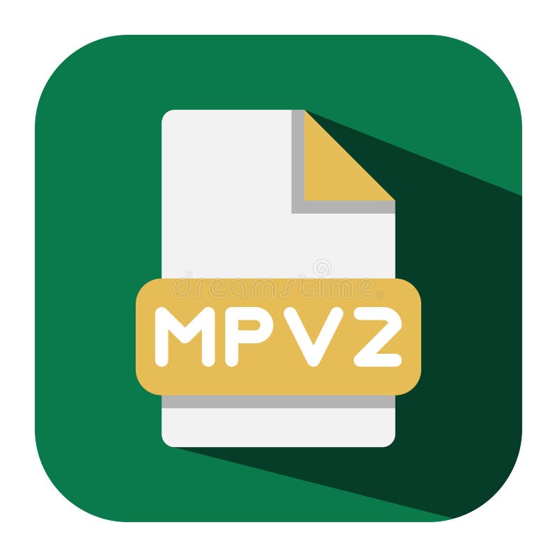 Mpv2 File Type Flat Icon. Minimalist and Classy Symbol Icons, Perfect ...