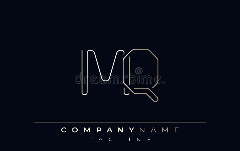 MQ Abstract Line Style Logo Stock Vector - Illustration of trendy ...