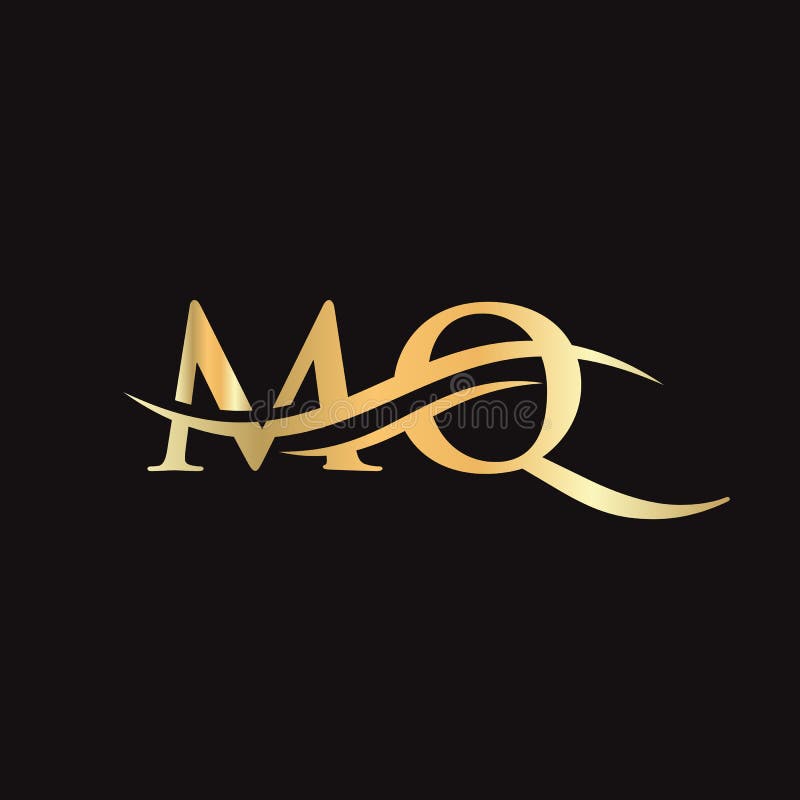 MQ Logo Design Vector. Swoosh Letter MQ Logo Design Stock Vector ...