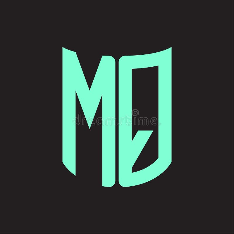 MQ Logo Monogram with Ribbon Style Design Template Stock Illustration ...