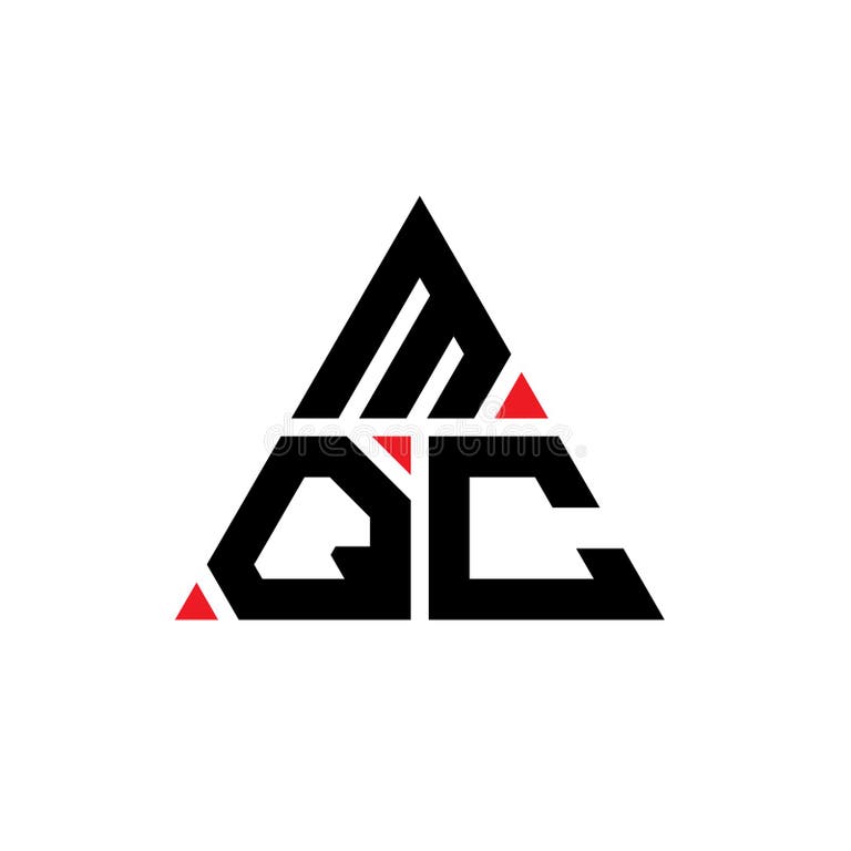 MQC Triangle Letter Logo Design with Triangle Shape. MQC Triangle Logo ...