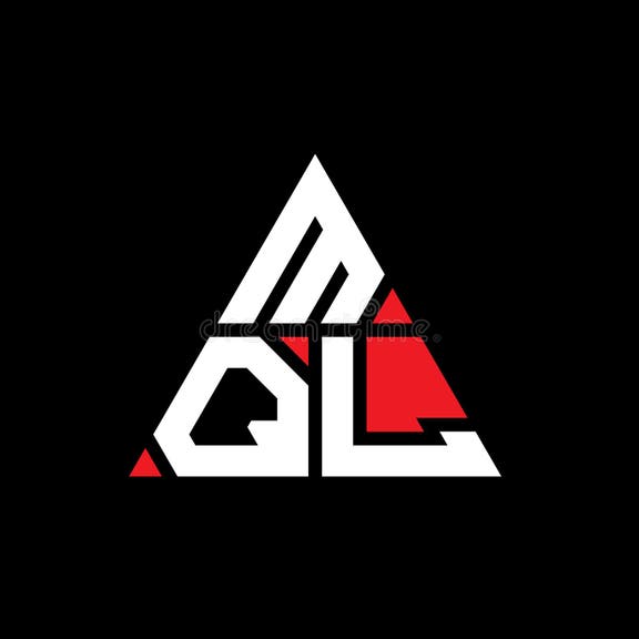 MQL Triangle Letter Logo Design with Triangle Shape. MQL Triangle Logo ...