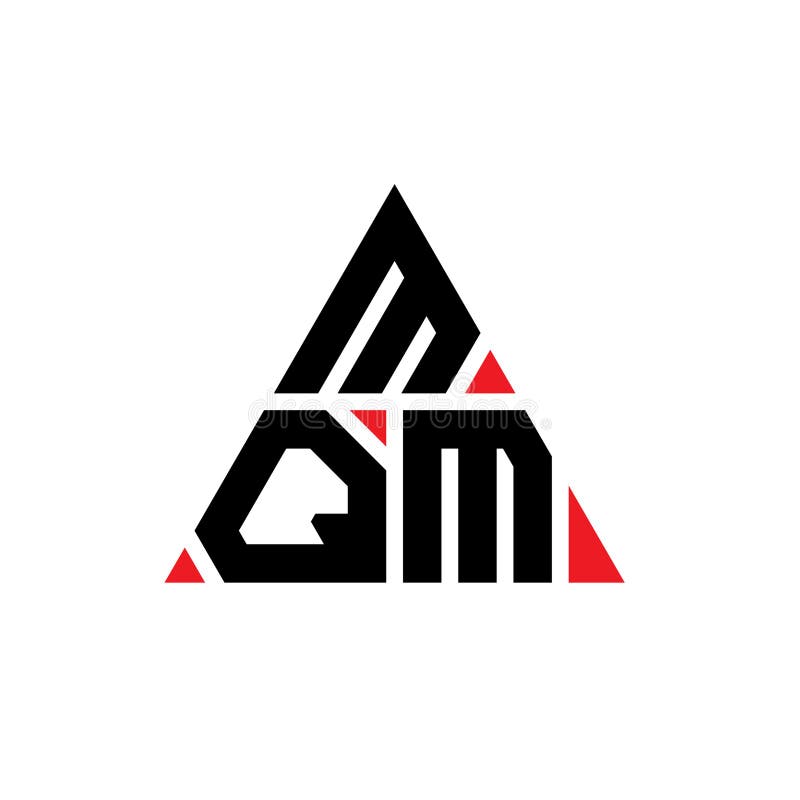 MQM Triangle Letter Logo Design with Triangle Shape. MQM Triangle Logo ...
