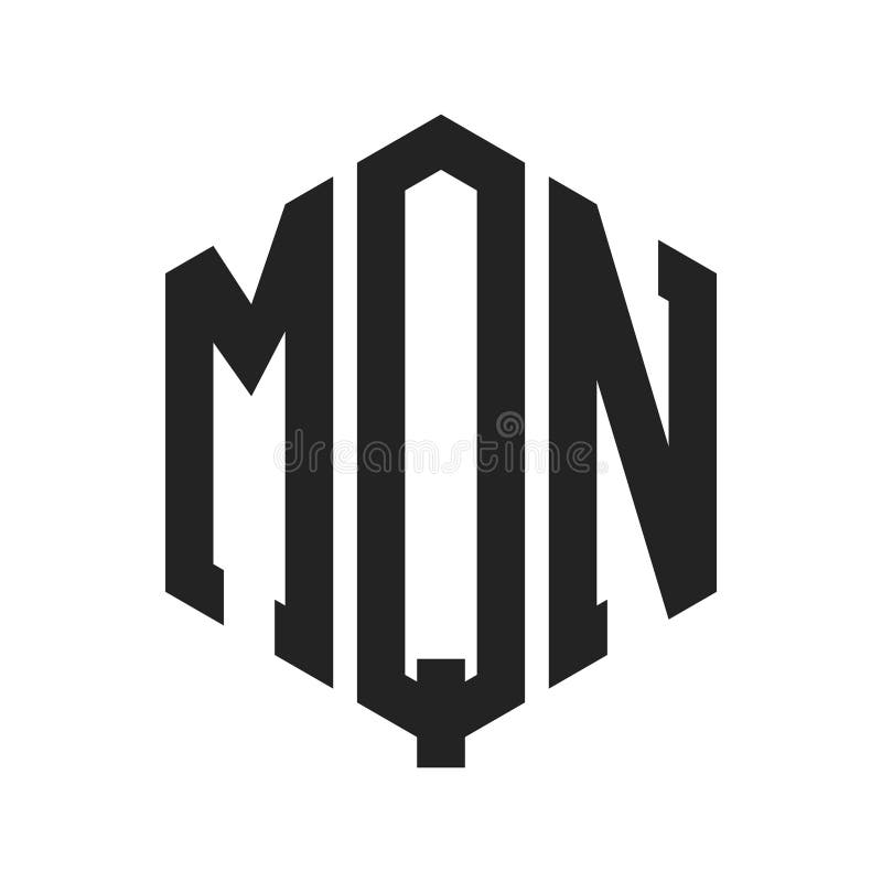 MQN Logo Design. Initial Letter MQN Monogram Logo Using Hexagon Shape ...