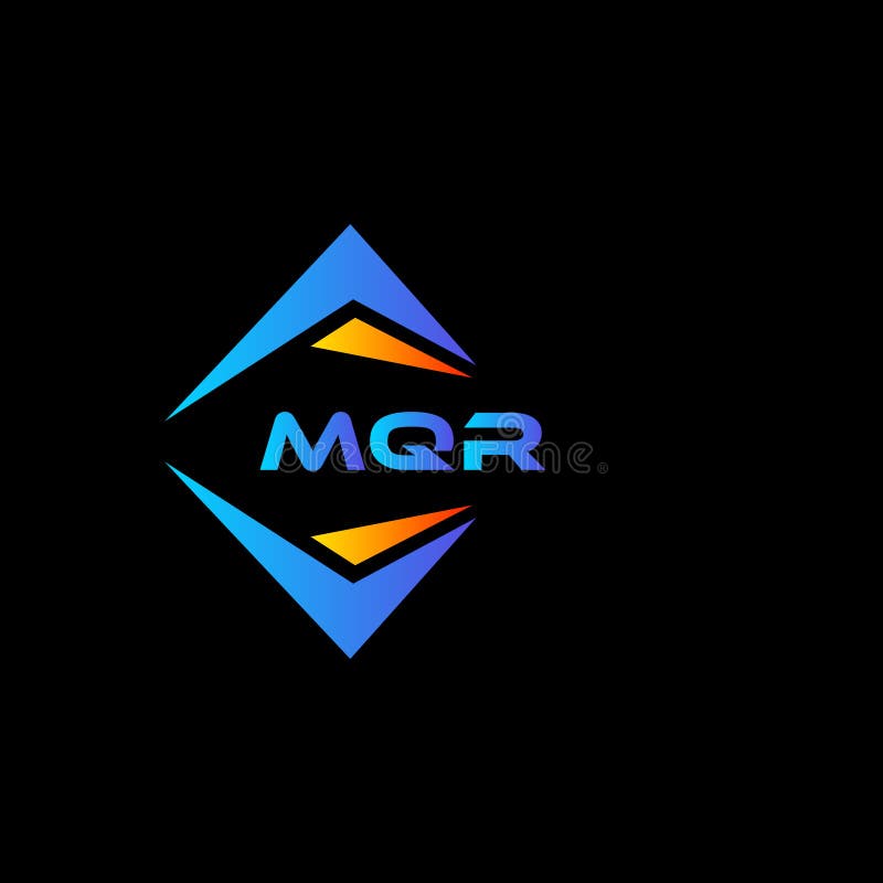 MQR Abstract Technology Logo Design on Black Background. MQR Creative ...