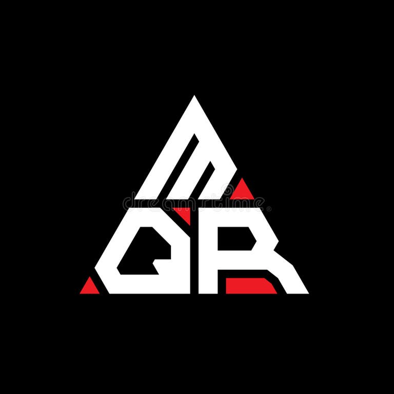 MQR Triangle Letter Logo Design with Triangle Shape. MQR Triangle Logo ...