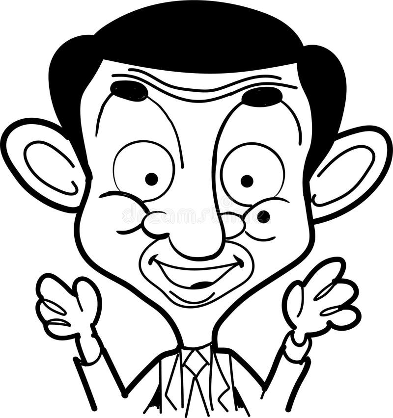 Mr Bean Sketch Art editorial photography. Illustration of vector ...