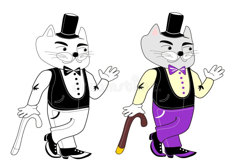 Mister Cat stock vector. Illustration of painting, snout - 32137394