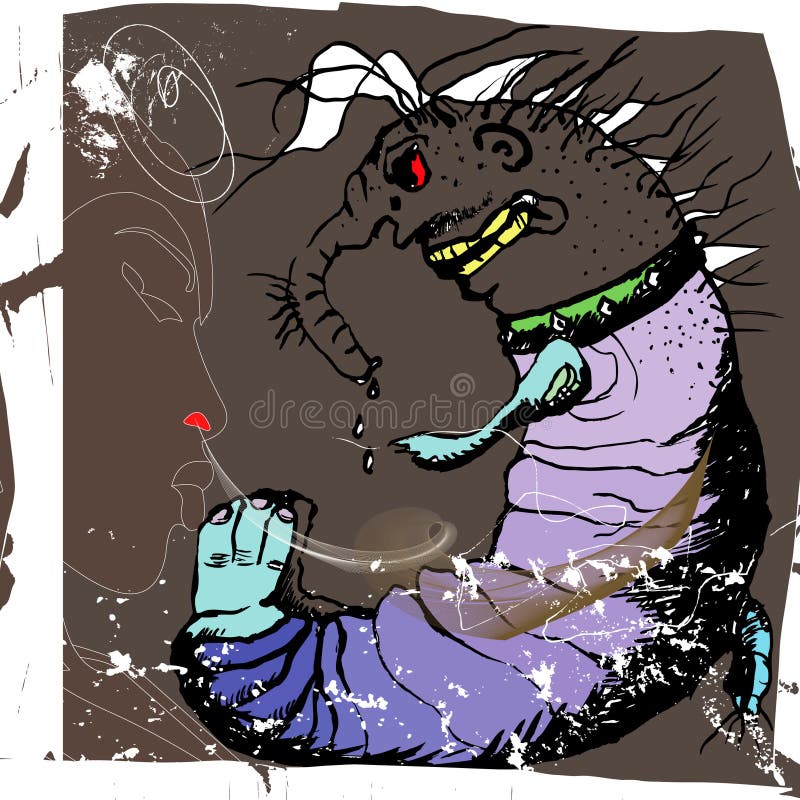 Mr. Cold, Stitch Funny Picture Stock Vector - Illustration of bacillus ...