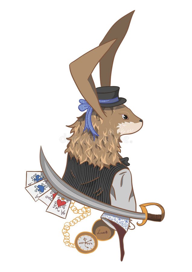 Mr. Hare stock illustration. Illustration of card, pets - 59364467