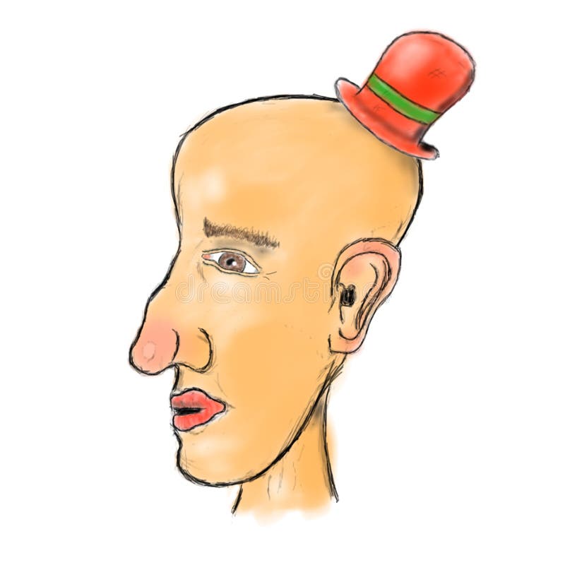 MR. HAT stock illustration. Illustration of nose, caricature - 68269613
