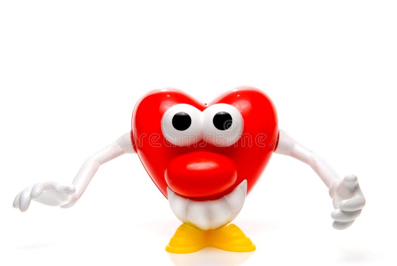 Mr. Heart Shows Off His Healthy Self Stock Photo - Image of isolated ...