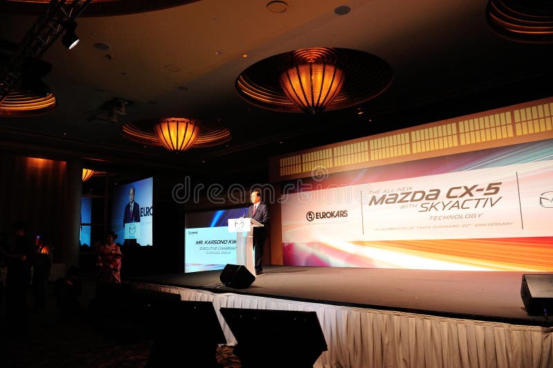 Mr Karsono Kwee Opening Speech at Mazda CX5 Launch Editorial Stock ...