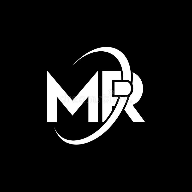 MR Letter Logo Design. Initial Letters MR Logo Icon. Abstract Letter MR ...