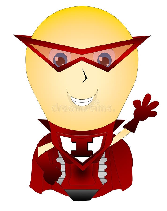 Mr. Light bulb stock illustration. Illustration of glass - 42772823