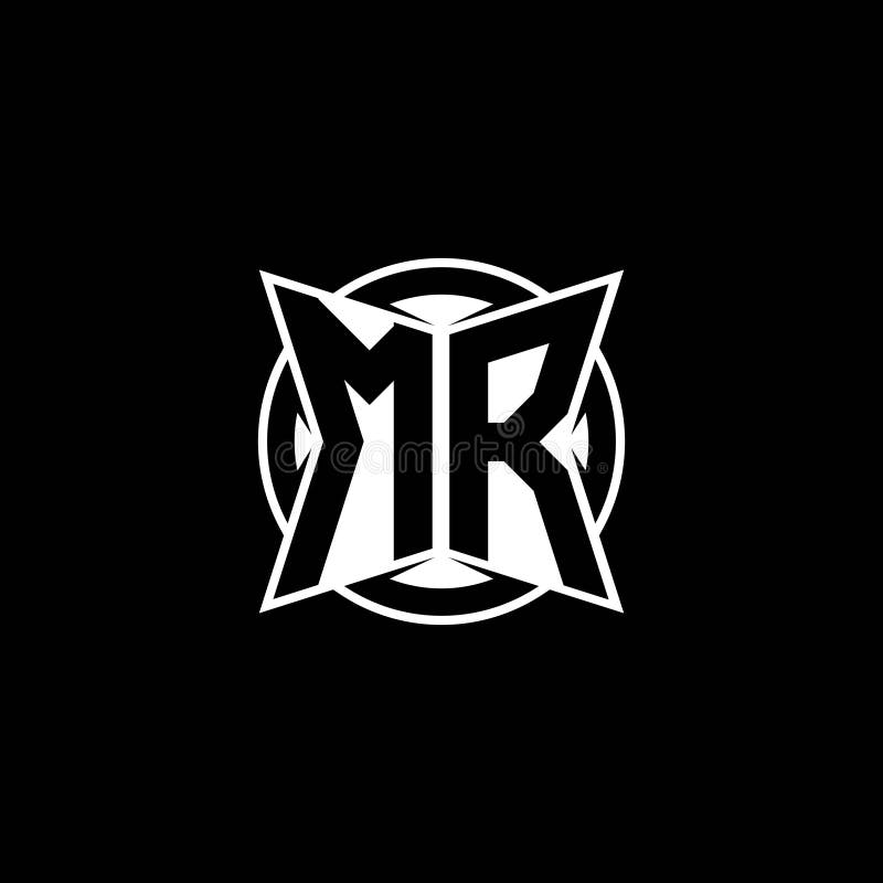 MR Logo Monogram Design Template Stock Vector - Illustration of ...