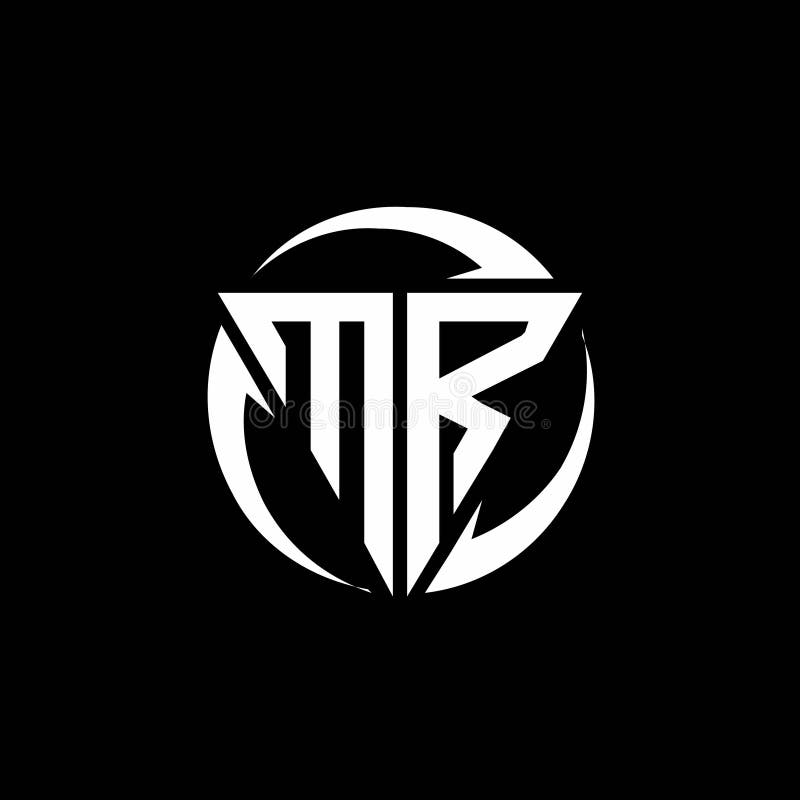 MR Logo Monogram Design Template Stock Vector - Illustration of iconic ...