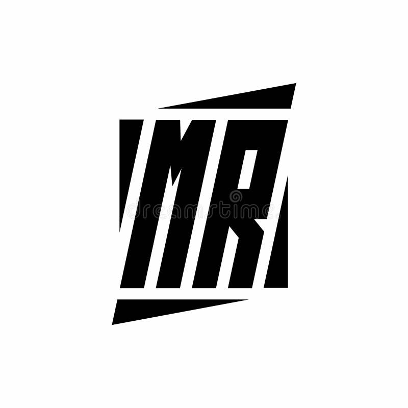 MR Logo Monogram with Modern Style Concept Design Template Stock Vector ...