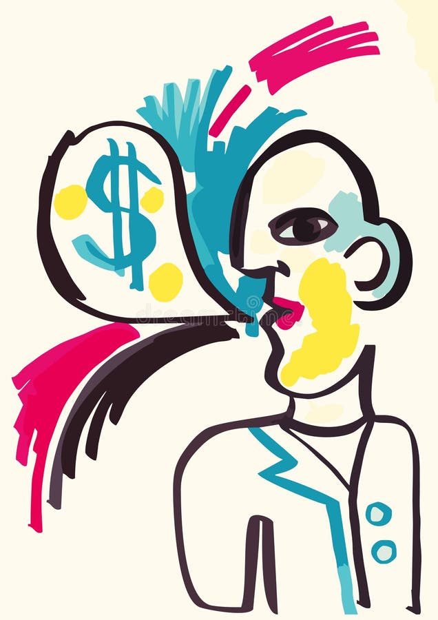 Mr. Money stock vector. Illustration of finance, face - 6668865