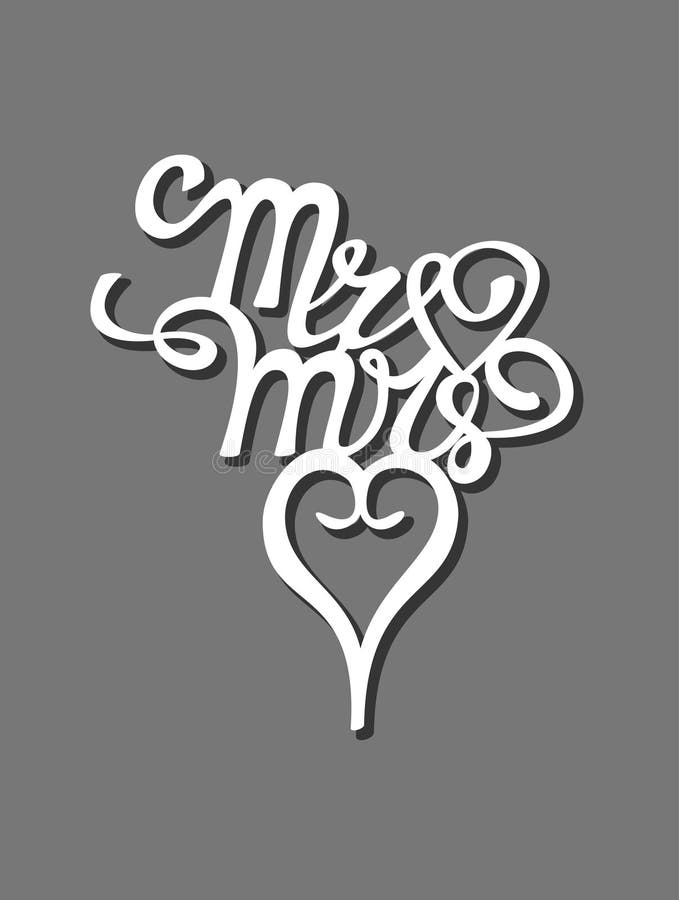 Calligraphy Mr Mrs Stock Illustrations – 286 Calligraphy Mr Mrs Stock ...