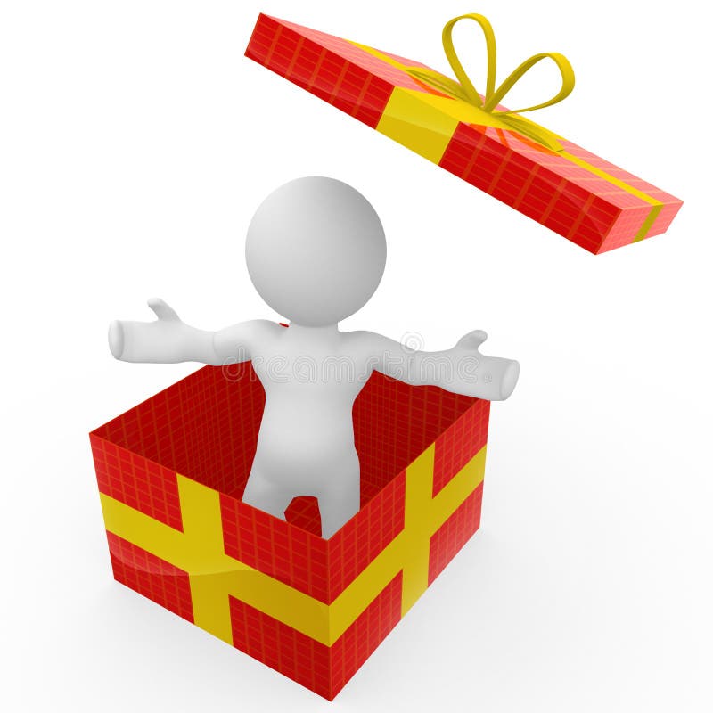 Mr. Smart Guy with Filled Shopping Cart Stock Illustration ...