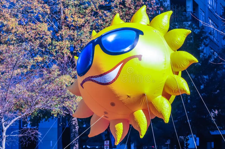 Mr sun inflatable balloon stock image. Image of shades - 36263707