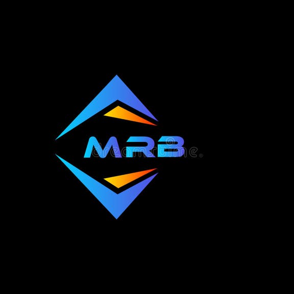 MRB Abstract Technology Logo Design on Black Background. MRB Creative ...