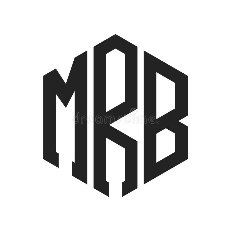 MRB Logo Design. Initial Letter MRB Monogram Logo Using Hexagon Shape ...