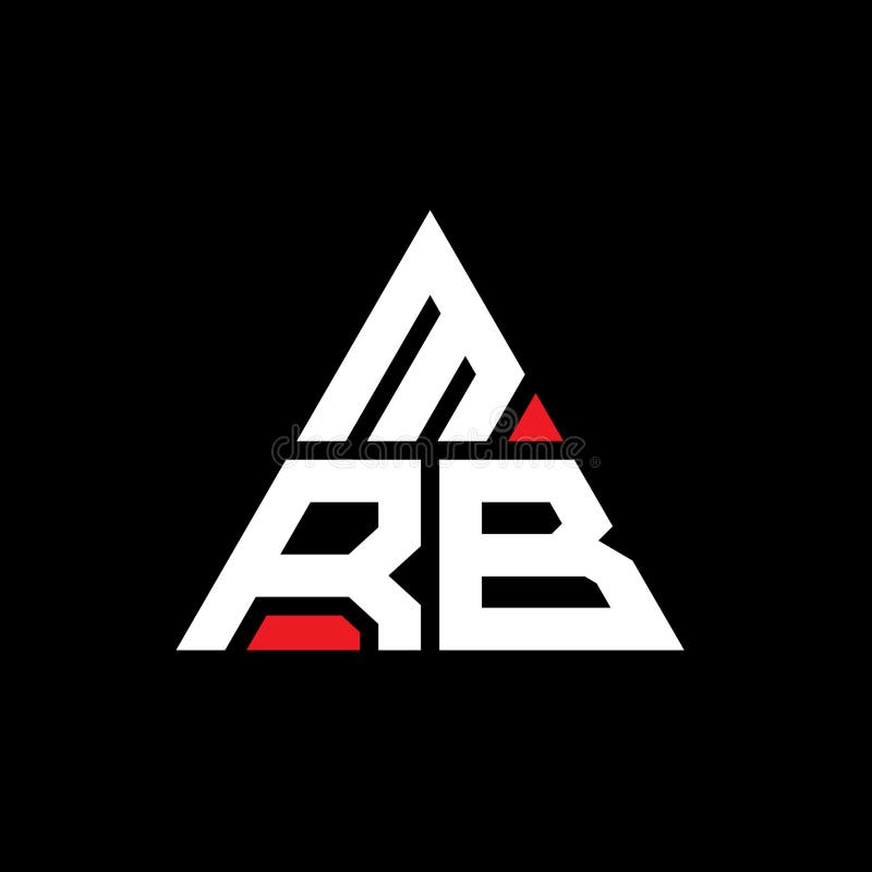 MRB Triangle Letter Logo Design with Triangle Shape. MRB Triangle Logo ...