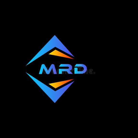 MRD Abstract Technology Logo Design on Black Background. MRD Creative Initials Letter Logo ...