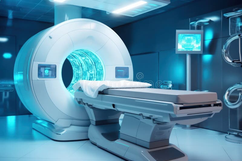 MRI Machine - Generative AI Stock Illustration - Illustration of ...