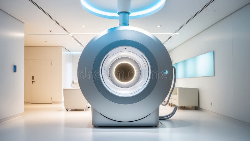 MRI Machine in the Hospital S New Modern Office Stock Illustration ...
