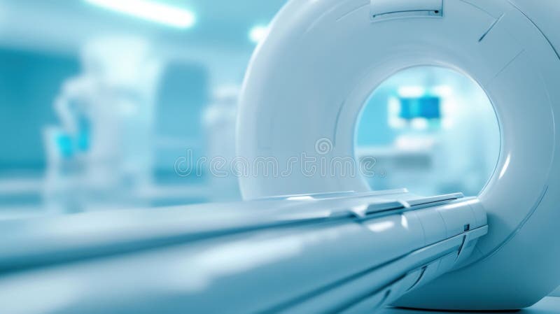 MRI Machine in Modern Medical Facility Stock Illustration ...