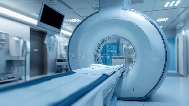 MRI Machine in Modern Medical Facility Stock Illustration ...
