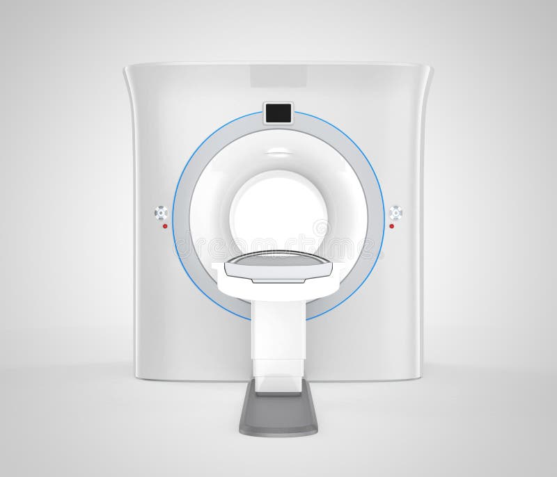 MRI( Magnetic Resonance Imaging) Scanner Isolated on Gray Background ...