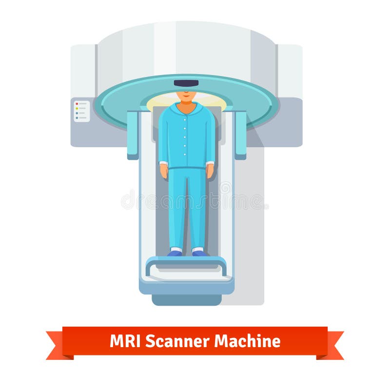 MRI, Magnetic Resonance Imaging Scanning Patient Stock Vector ...