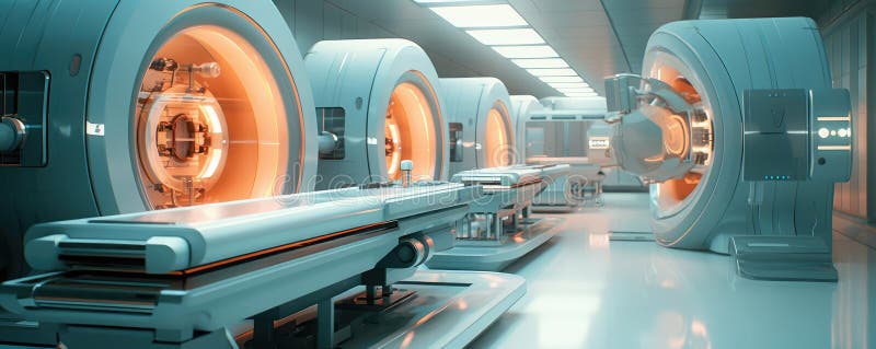 The MRI room of the future stock illustration. Illustration of ...