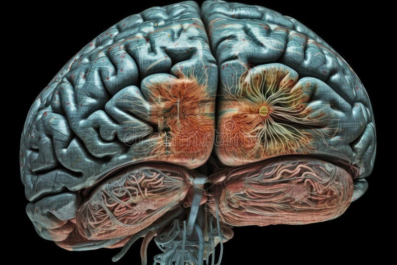 Mri Scan of Brain, Revealing Intricate Details of the Mind Stock Image ...