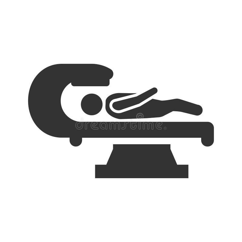 MRI scan icon stock vector. Illustration of vector, simple - 188064133