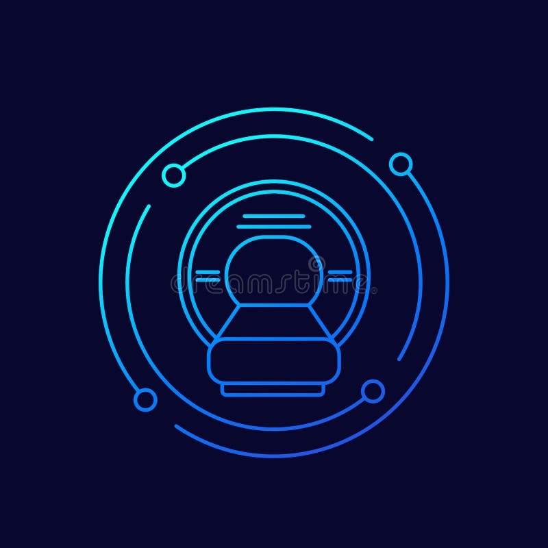 Magnetic Resonance Tomography Icons Set Cartoon Vector. Ct Scan Stock ...