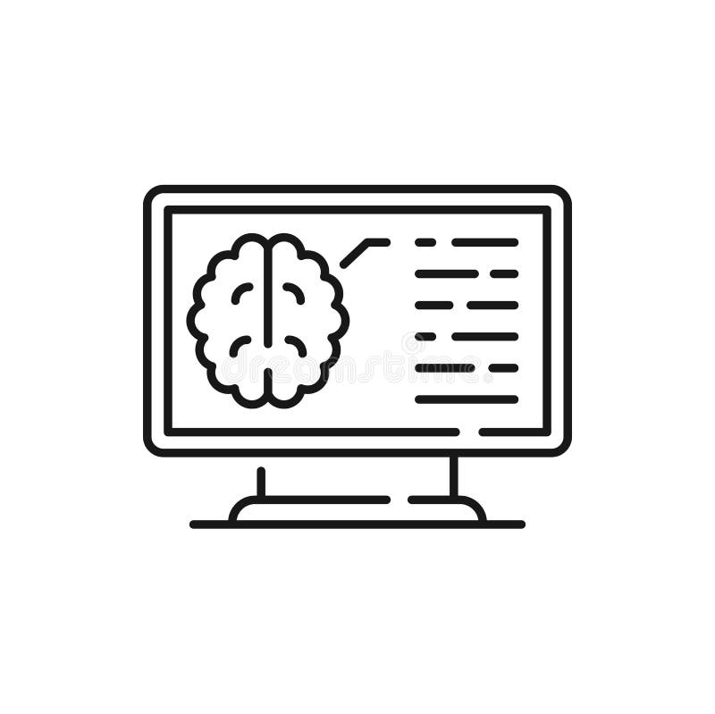 MRI Scan Outline Icon, Computed Tomography Machine Stock Vector ... MRI Scan Outline Icon, Computed Tomography Machine Stock Vector ...