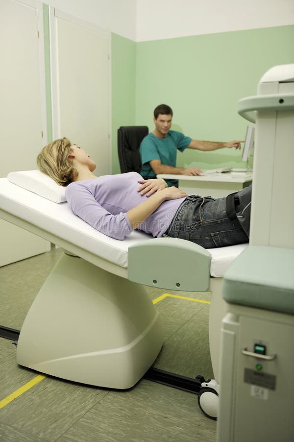 MRI scanner stock image. Image of showing, machine, medicine - 16676843