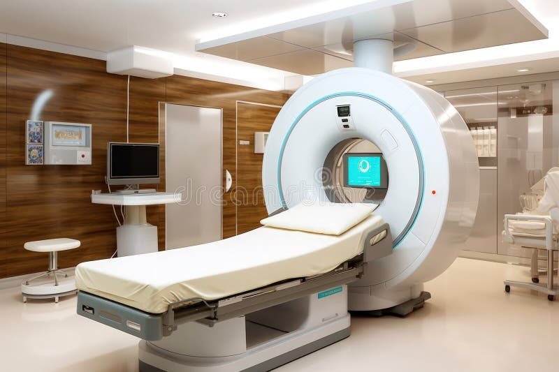 MRI Scanner - Generative AI Stock Illustration - Illustration of ...