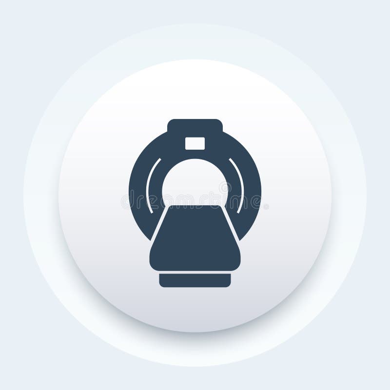 MRI, CT scanner icon stock vector. Illustration of icon - 121272050