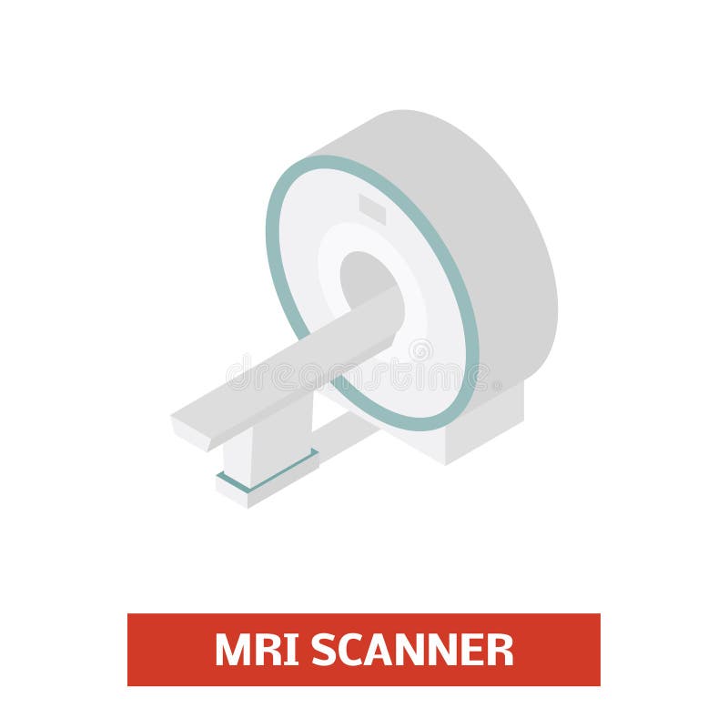 MRI scanner isometric icon stock illustration. Illustration of radio ...