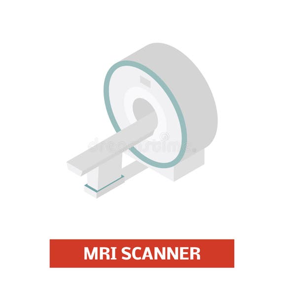 MRI scanner isometric icon stock illustration. Illustration of radio ...