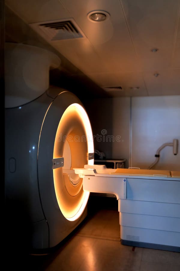 MRI Scanner or Magnetic Resonance Imaging Scanner Machine in Hospital ...