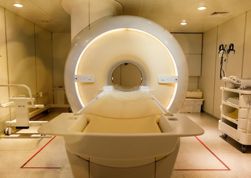 MRI Scanner or Magnetic Resonance Imaging Scanner Machine in Hospital ...