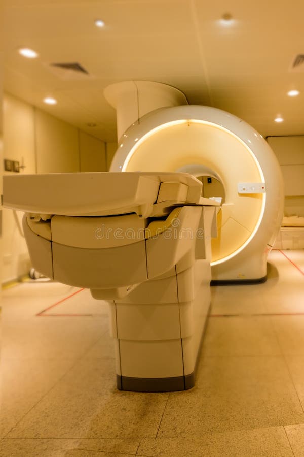 MRI Scanner or Magnetic Resonance Imaging Scanner Machine in Hospital ...